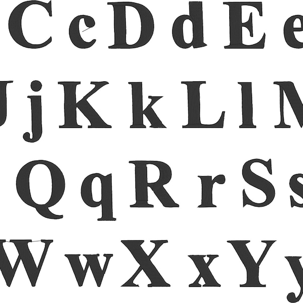 Times New Roman Embroidery Font - Etsy