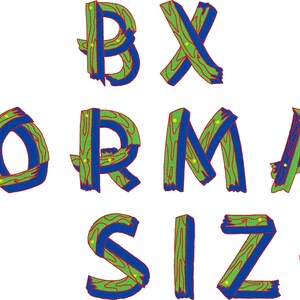BX Keyboard Letter Fonts - Wood Plank ABC 2.5 Inch - (BX Format Only ...