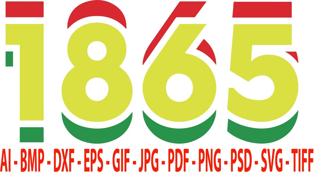 1865 Juneteenth 3D Vector Graphic Cut Files for CRICUT SILHOUETTE Cameo ...
