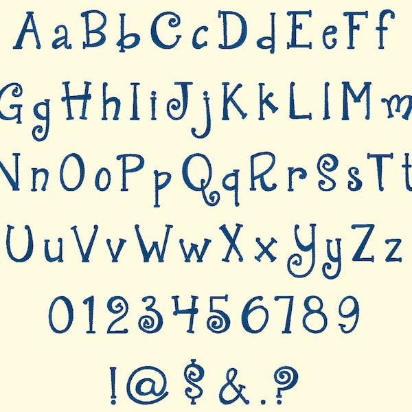 Quirky Letters - Etsy