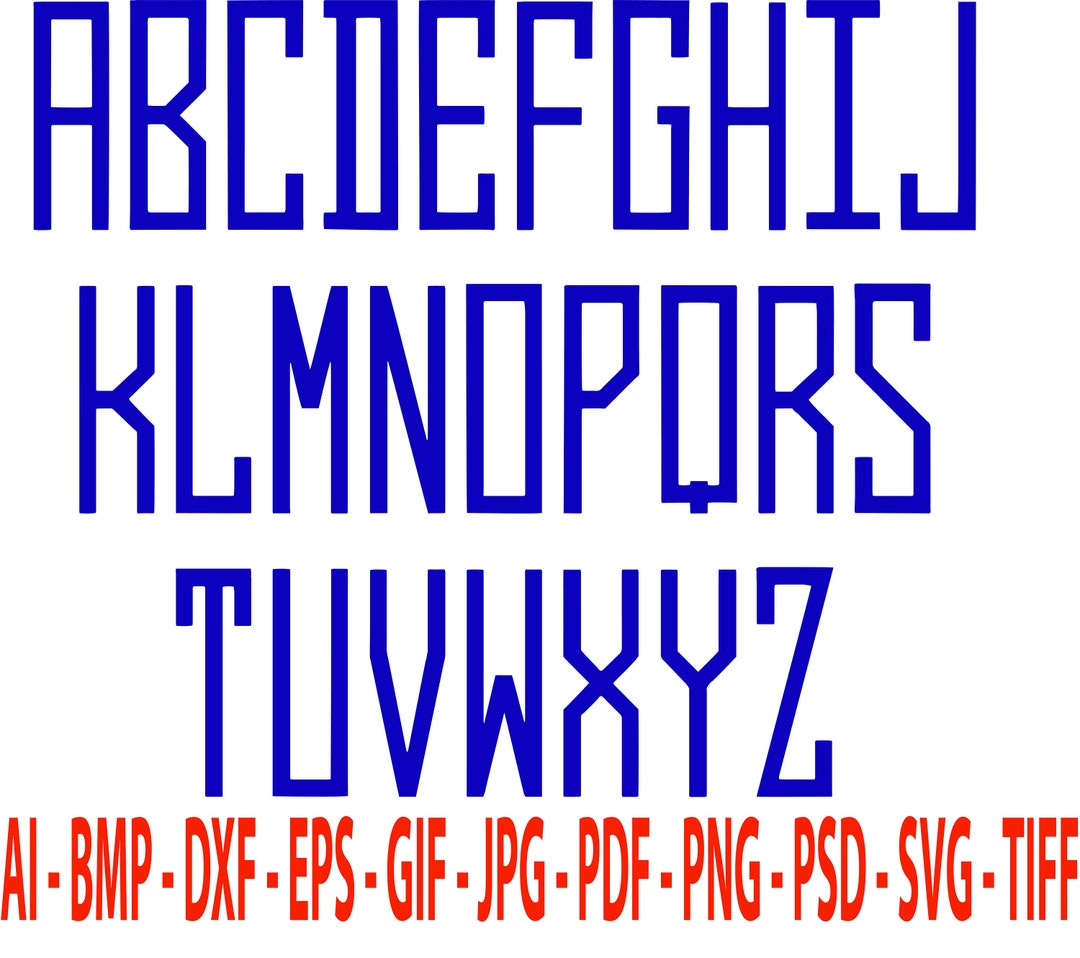 Blue Haven Alphabet Graphics Files for CRICUT SILHOUETTE Cameo Cutters ...