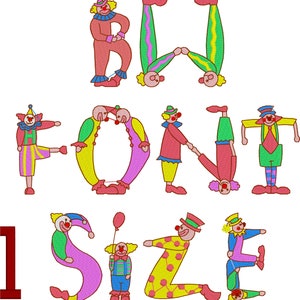 BX Keyboard Letter Fonts - CLOWN Alpha 2.5 Inch - (BX Format Only) - Etsy