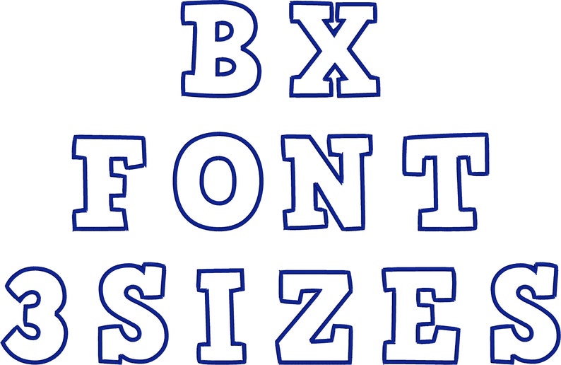 BX Keyboard Letter Fonts Comic College Applique ABC 3-5 Inch - Etsy