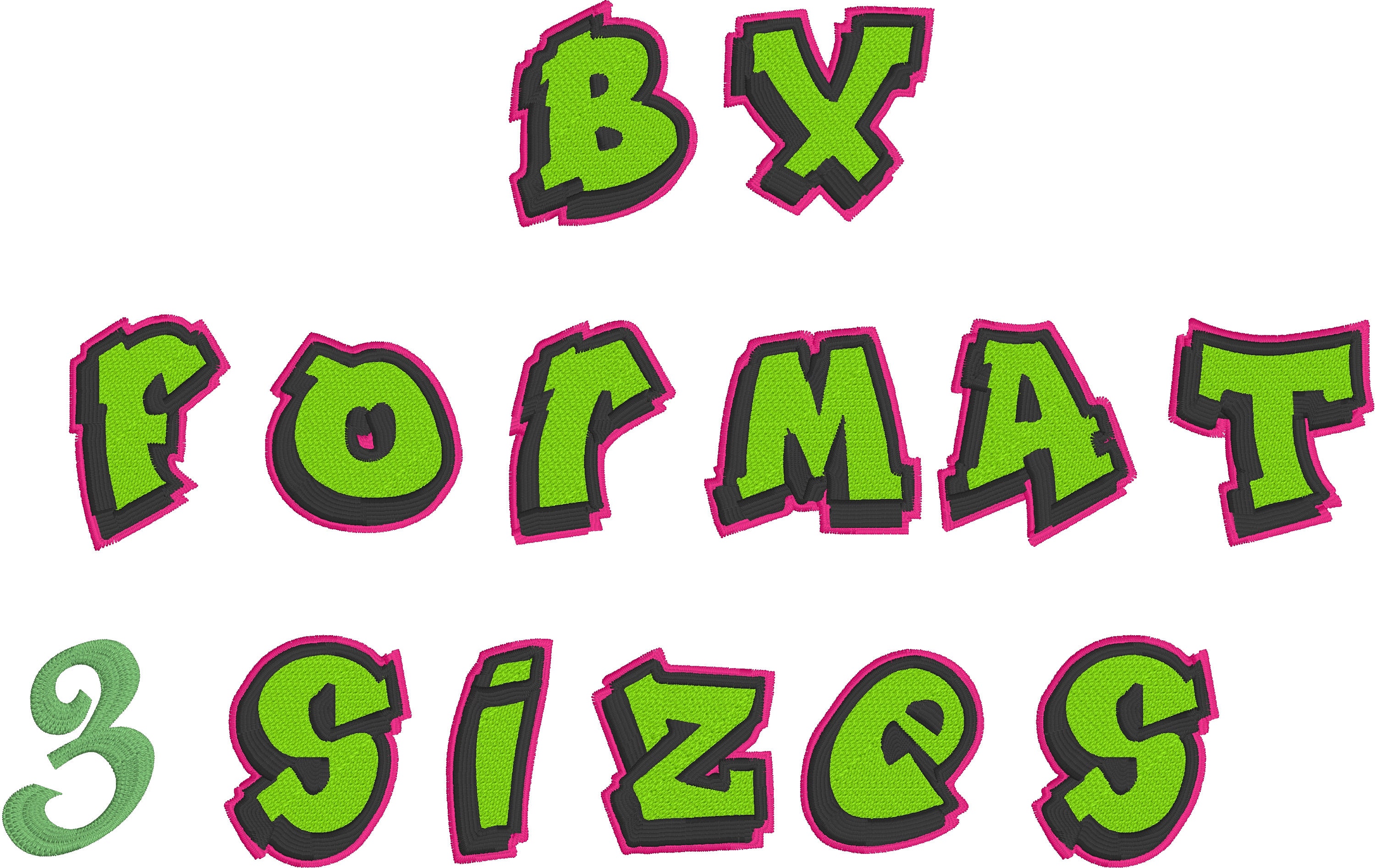 BX Keyboard Letter Fonts - FRESH Prince Font 2 Inch - (BX Format Only ...