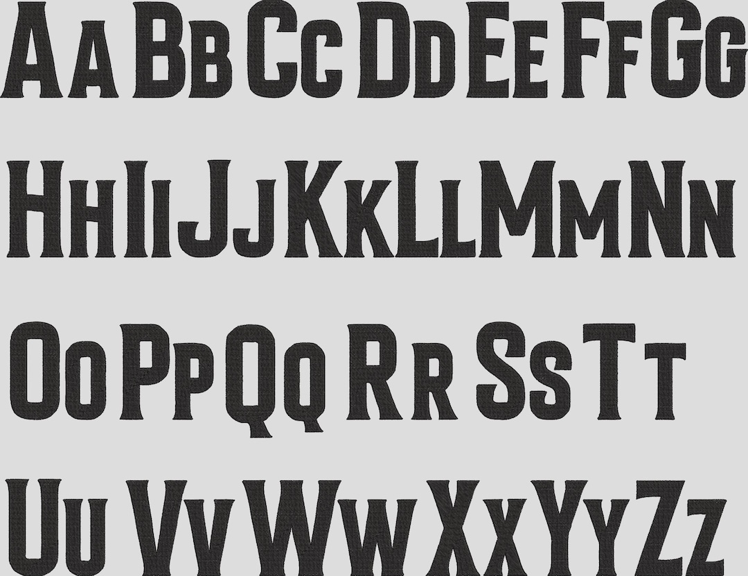 BX Keyboard Letter Fonts - Dynamic Sans Serif Style Embroidery Font ...