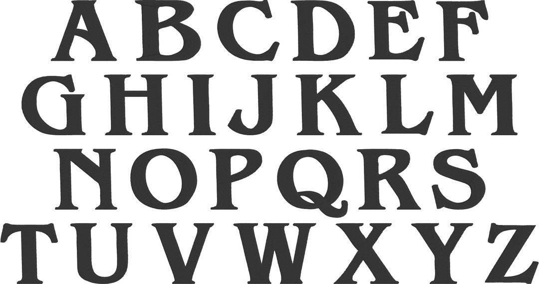 BX Keyboard Letter Fonts - Quentin Tarantino Movie Style ABC Font - (BX ...