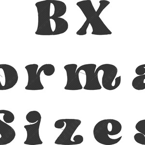 BX Keyboard Letter Fonts - Vintage 70's Retro Bold - (BX Format Only ...