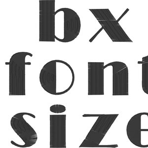 BX Keyboard Letter Fonts - Lower Case Font 1.5 Inch - (BX Format Only ...
