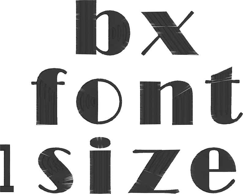 BX Keyboard Letter Fonts - Lower Case Font 1.5 Inch - (BX Format Only ...