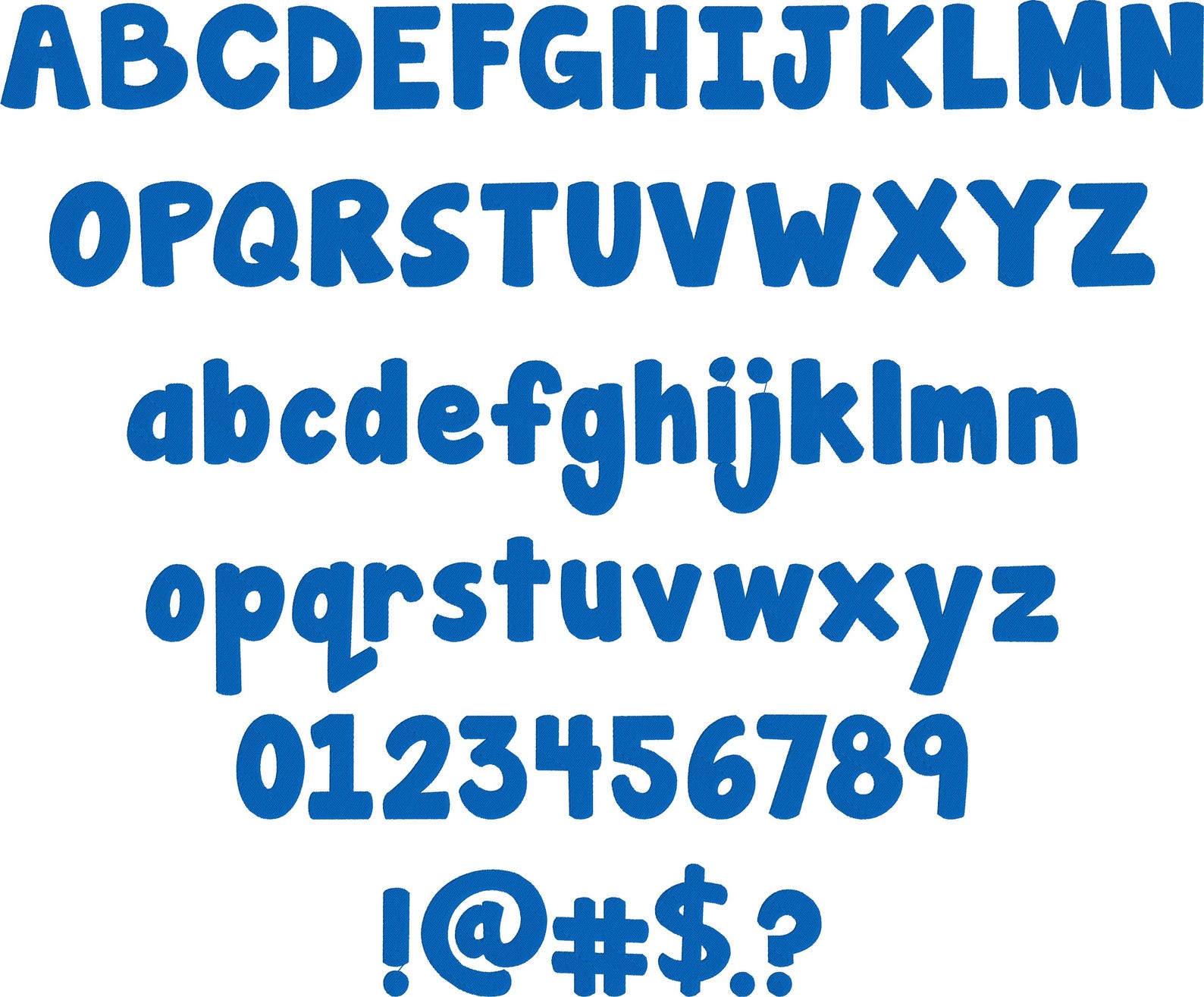 Embroidery Machine Files - Bubble Comic Sans Style 1-3 Inch - Etsy