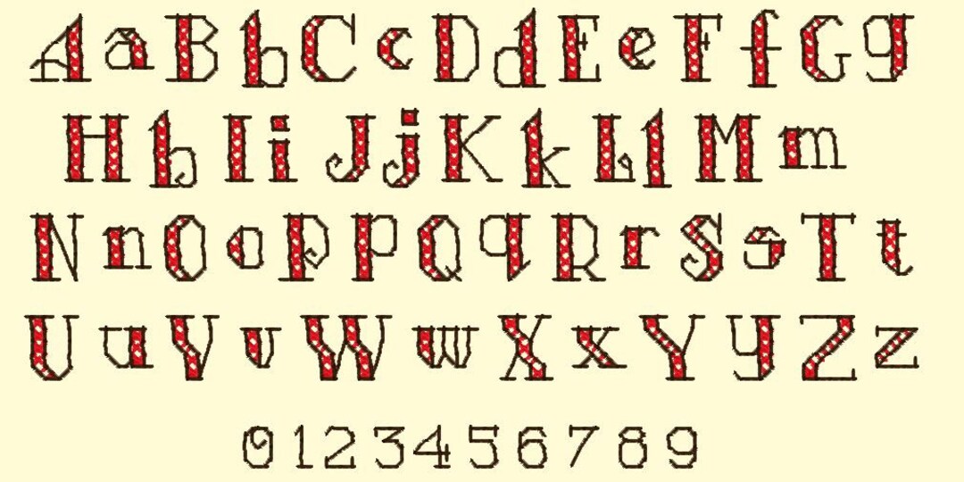 BX Keyboard Letter Fonts - Red X ABC 0.5 Inch - (BX Format Only) - Etsy