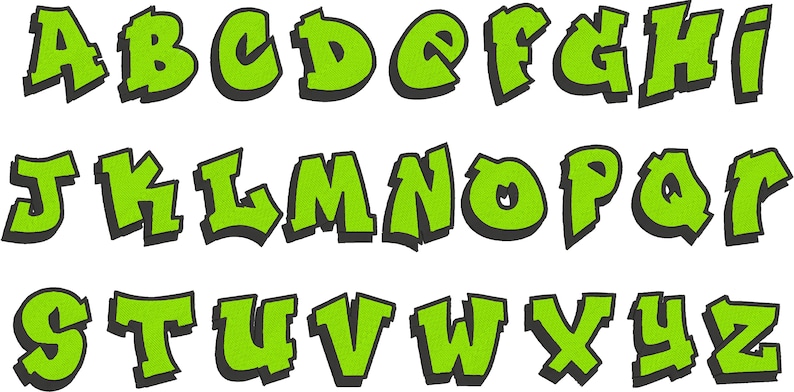BX Keyboard Letter Fonts - FRESH Prince Font 2 Inch - (BX Format Only ...