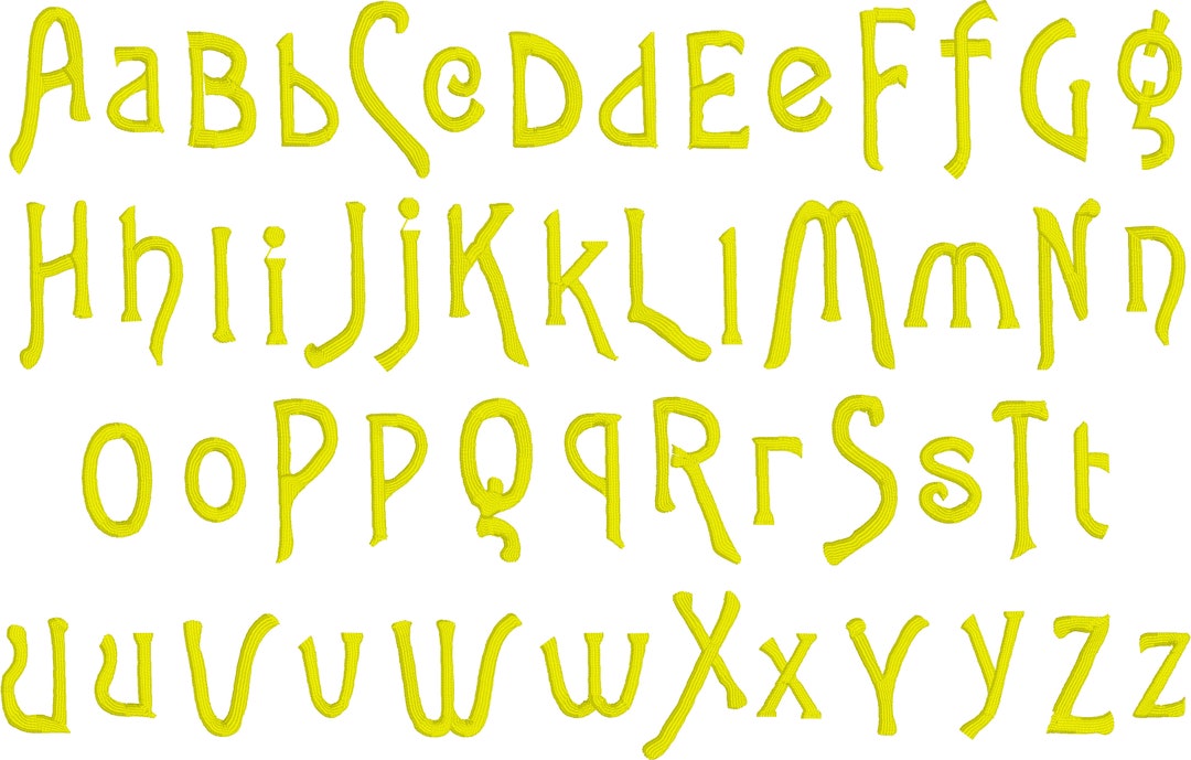 BX Keyboard Letter Fonts - Lansbury Font ABC 1 Inch - (BX Format Only ...