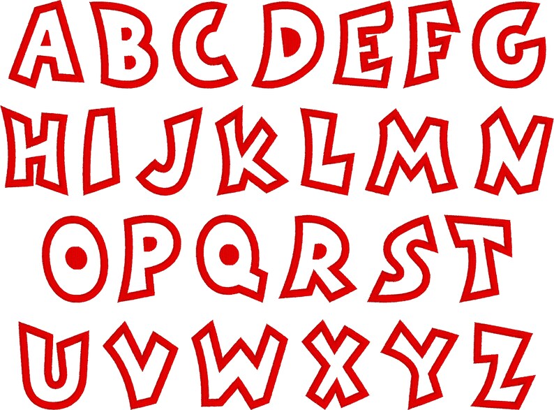 BX Keyboard Letter Fonts KIDS Applique Alphabet 2 Inch BX - Etsy