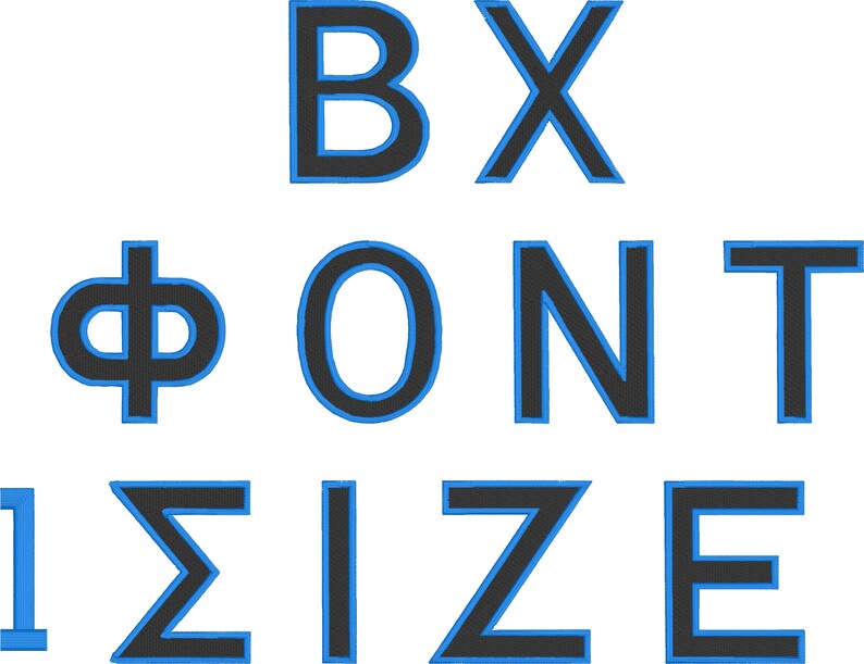 BX Keyboard Letter Fonts - Greek Letters 2.5 Inch With Border - (BX ...