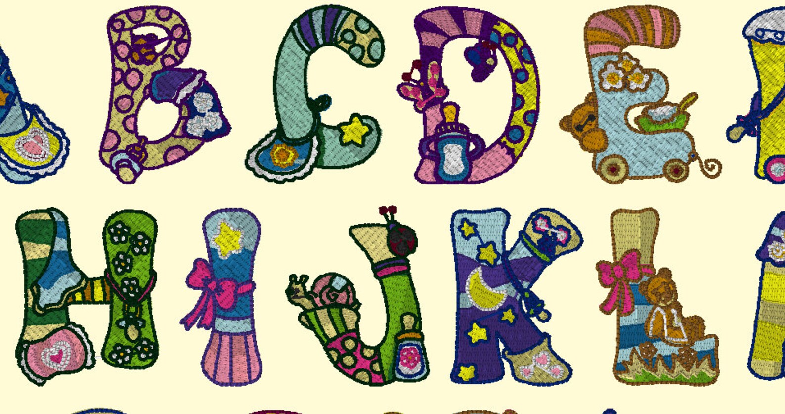 BX Keyboard Letter Fonts Baby ABC 2.5 Inch BX Format - Etsy