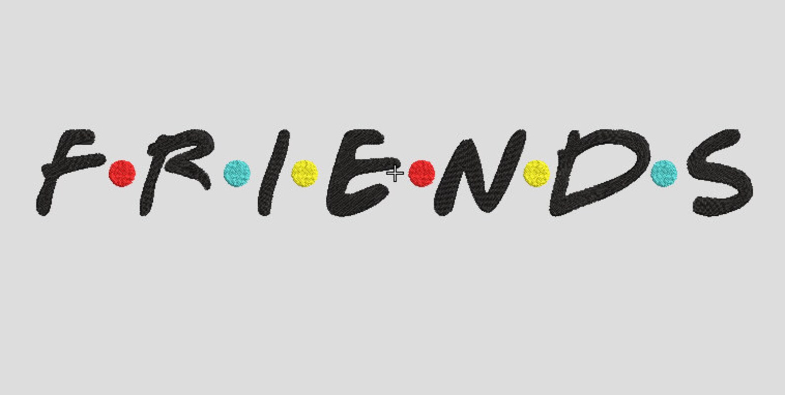 Machine Embroidery Font Letters FRIENDS TV Show Letters 3 - Etsy