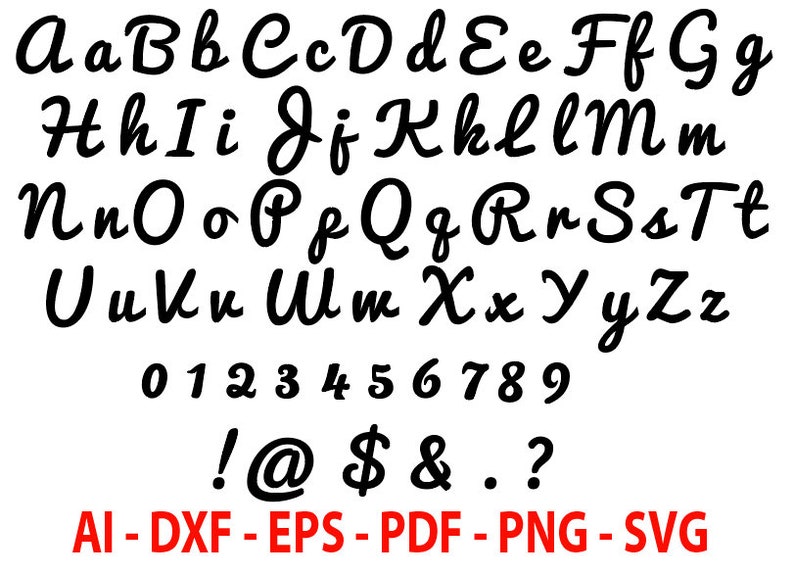 Pacifico Vector Graphics Files for CRICUT SILHOUETTE Cameo - Etsy