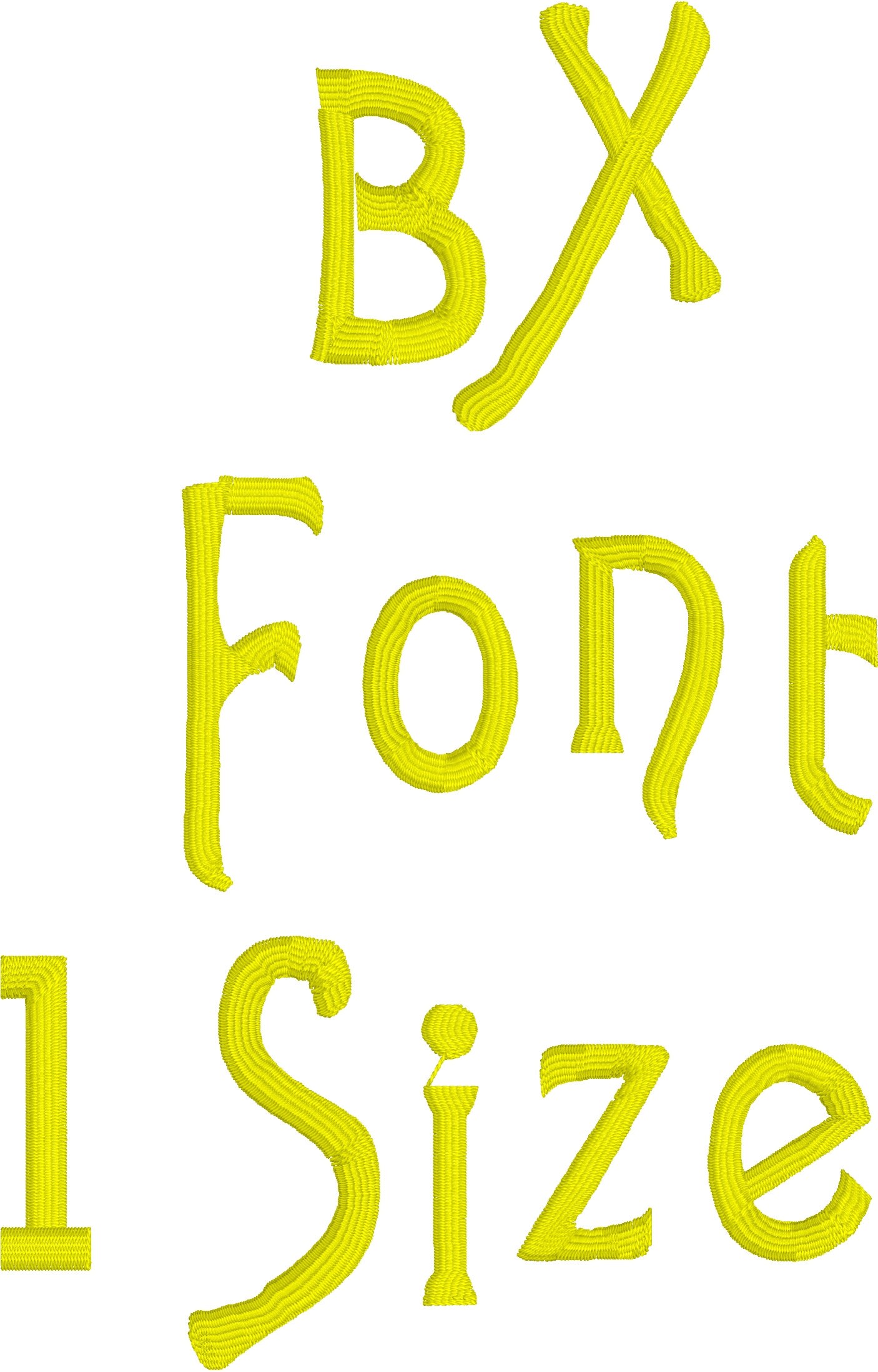 BX Keyboard Letter Fonts - Lansbury Font ABC 1 Inch - (BX Format Only ...