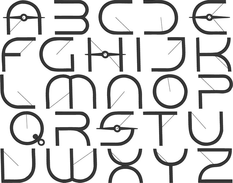 Machine Embroidery Design Letters DUNE Movie Style Font - Etsy