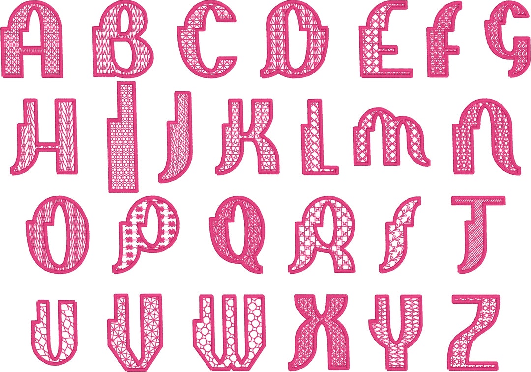 BX Keyboard Letter Fonts - Motif ABC Font 2 Inch - (BX Format Only) - Etsy