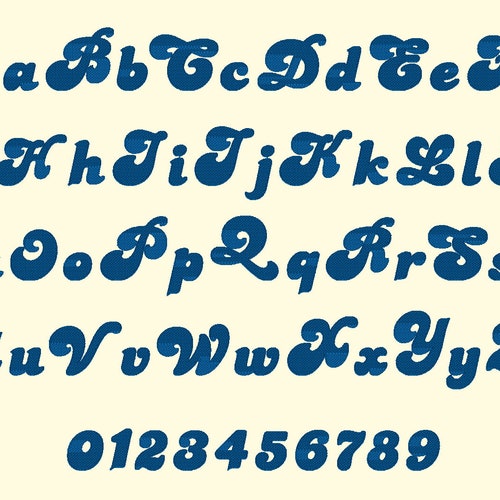 Hobo Embroidery Font Machine Embroidery Design Instant - Etsy