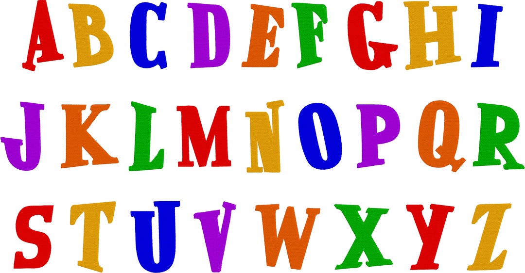 Machine Embroidery Font Letters - LIVING SINGLE Tv Show - Etsy