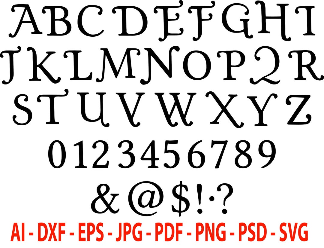 Gold Plated ABC Vector Graphics Files for CRICUT SILHOUETTE Cameo ...