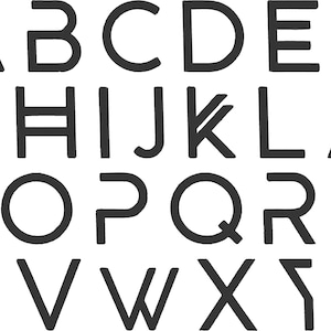 Machine Embroidery Design Letters - Wakanda Black Panther Style - Etsy