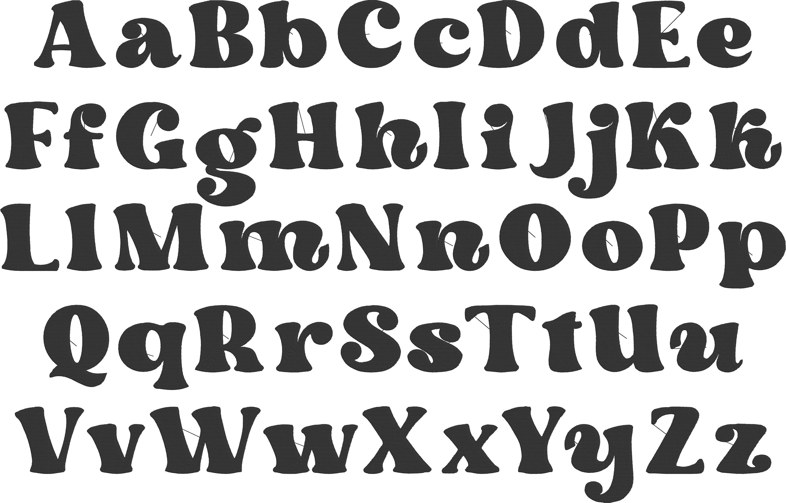 Machine Embroidery Designs Letter Fonts Vintage 70's - Etsy