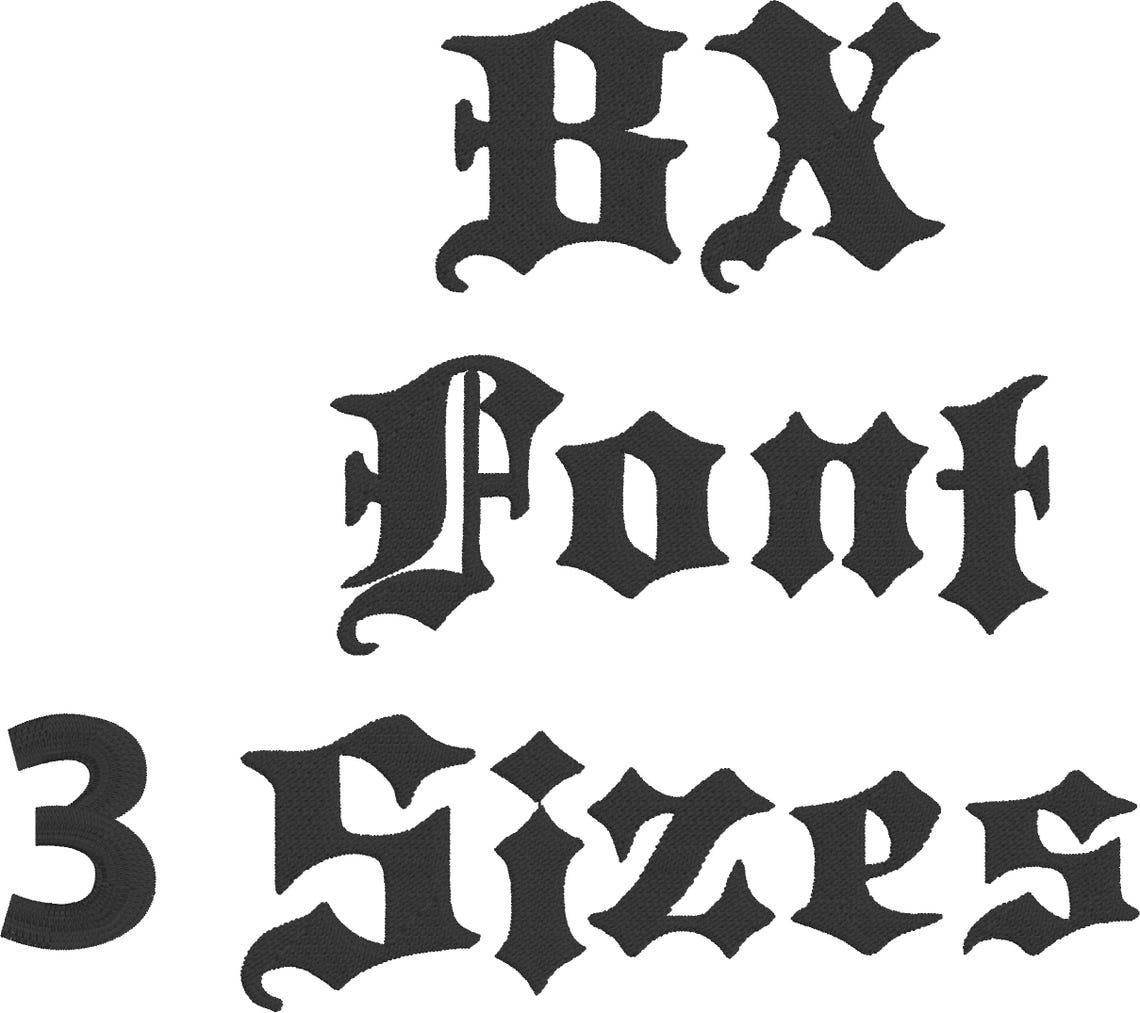 BX Keyboard Letter Fonts - Portcullion Gothic Medieval Style ABC - (BX ...