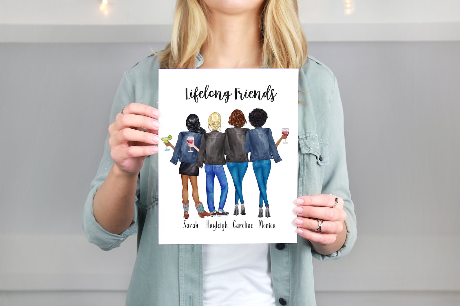 Custom Best Friend Print, Personalized Friends BFF Gifts - Etsy