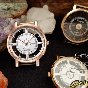 Watch Faces, Quartz, Skeleton Style, White or Black Dial, New, Color ...