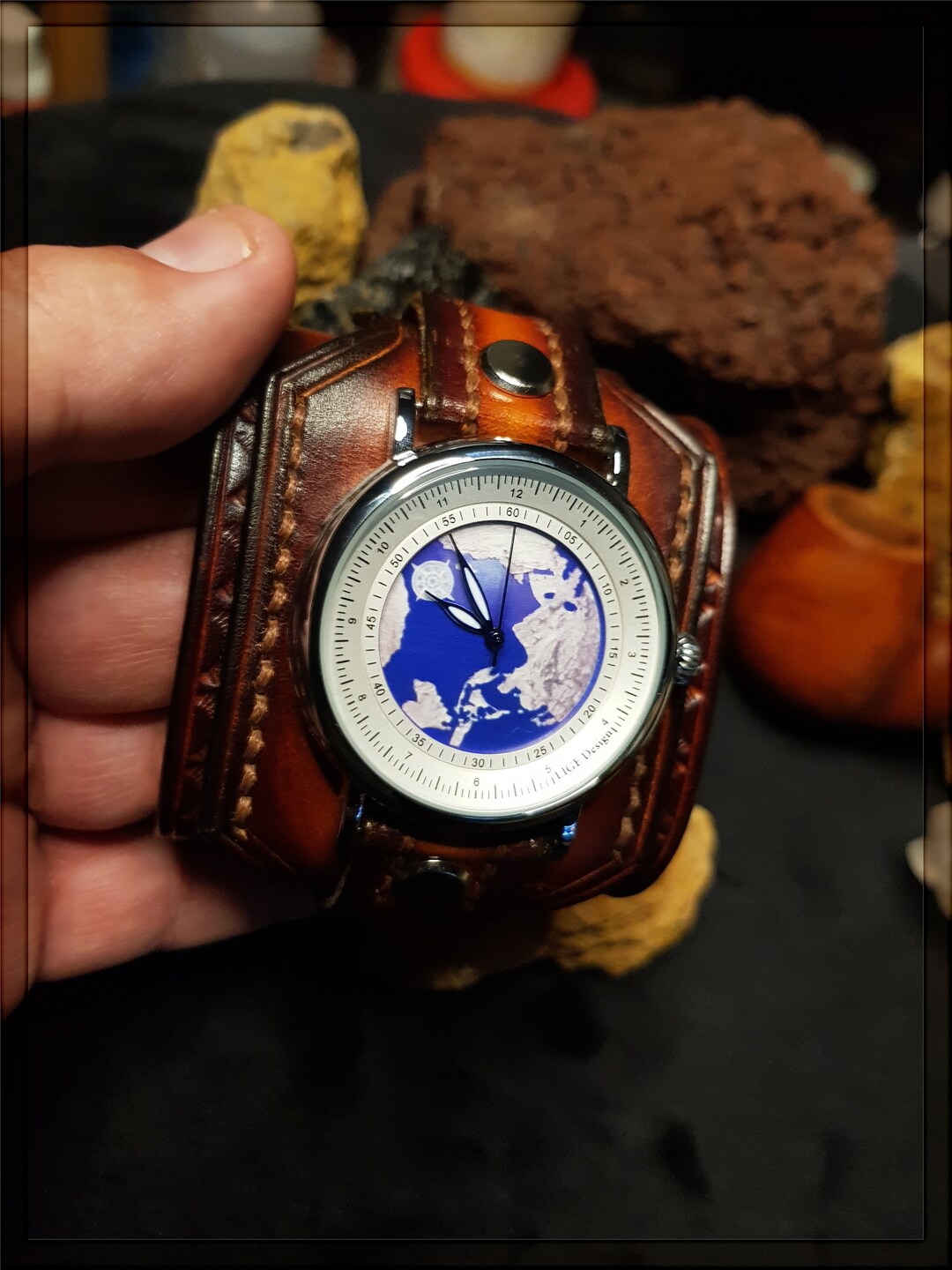 Leather Cuff Watch, Creation of a Handmade Leather Strap With a ...