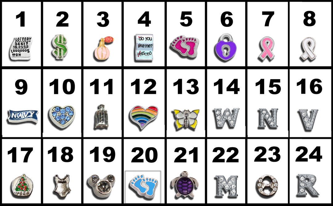 Floating Charms Collection, Memory Lockets Charms, Glass Locket Charms ...