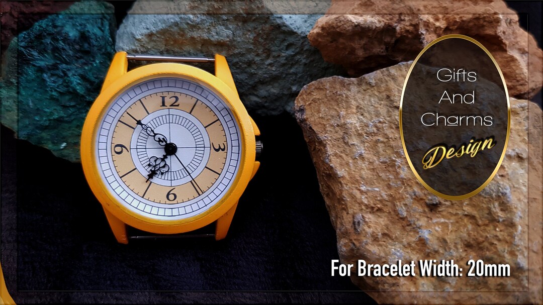 Watch Faces Quartz, Modern Style, Unisex, Signal Yellow Case, New ...