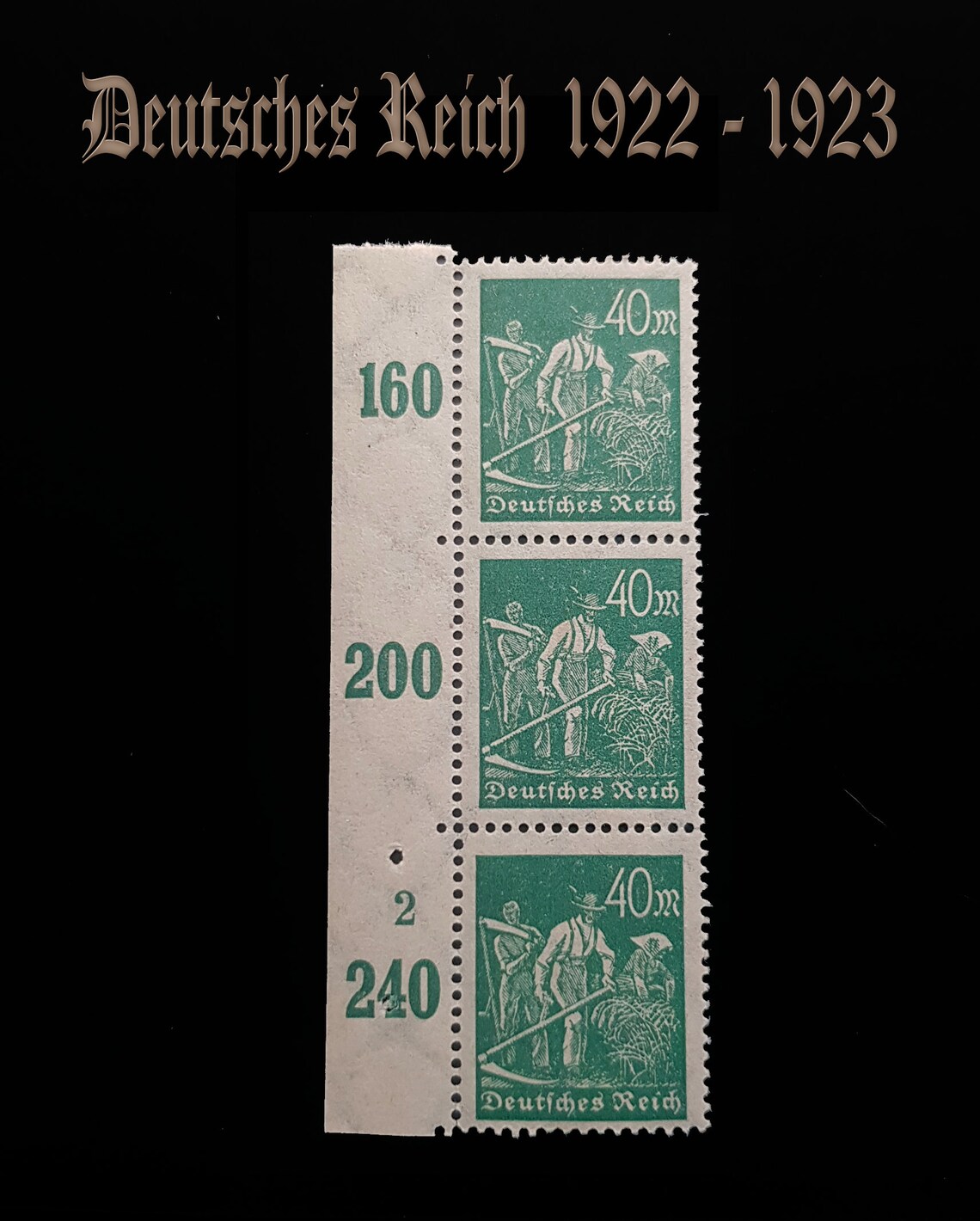 Rare German Empire Stamp Deutsches Reich 1922 1923 10 - Etsy