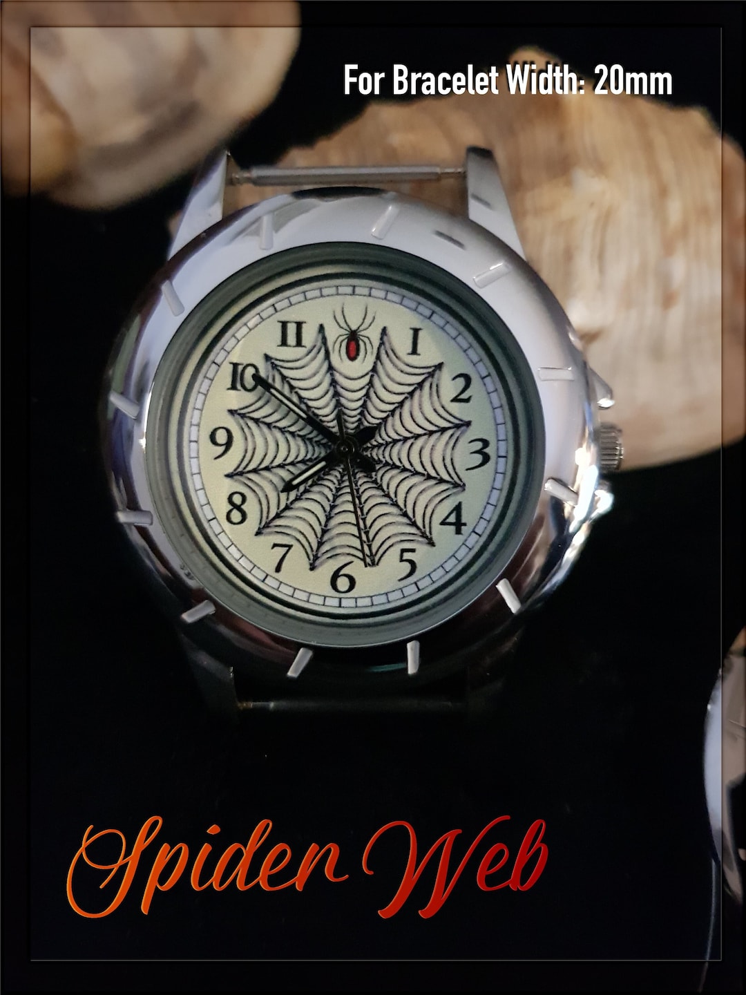 Watch Blank - "spider Web" - Quartz, New, Color Case Silver, DIY, Watch ...