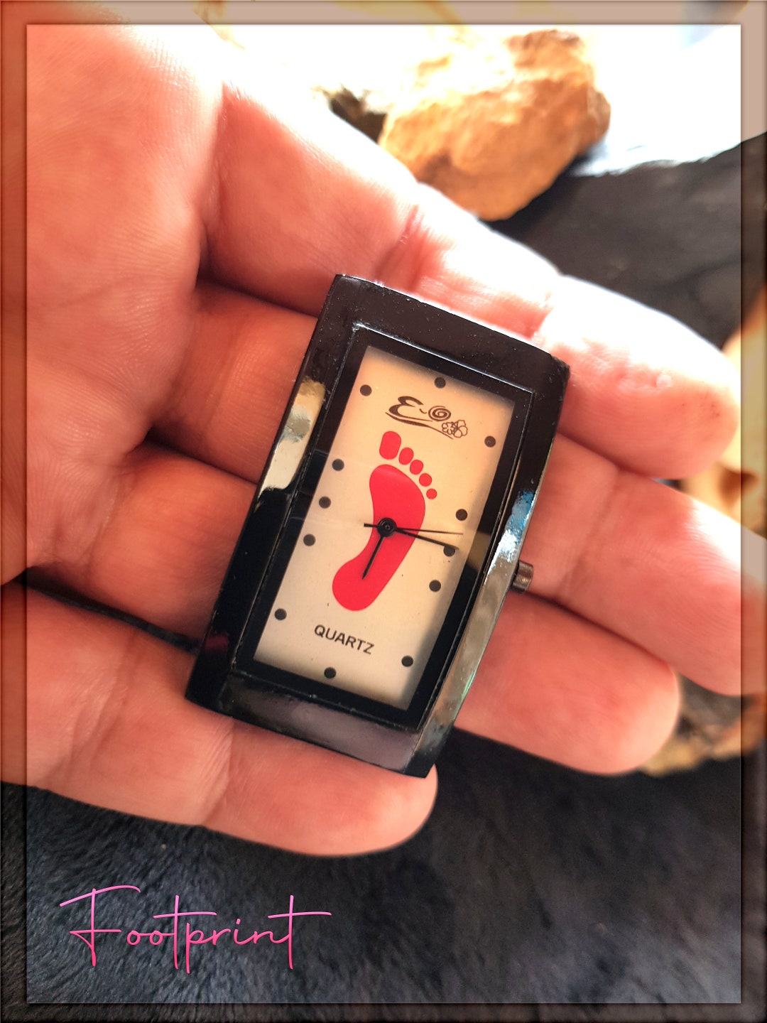 Watch Blank - "footprint" - Quartz, New, Color White or Black, DIY ...