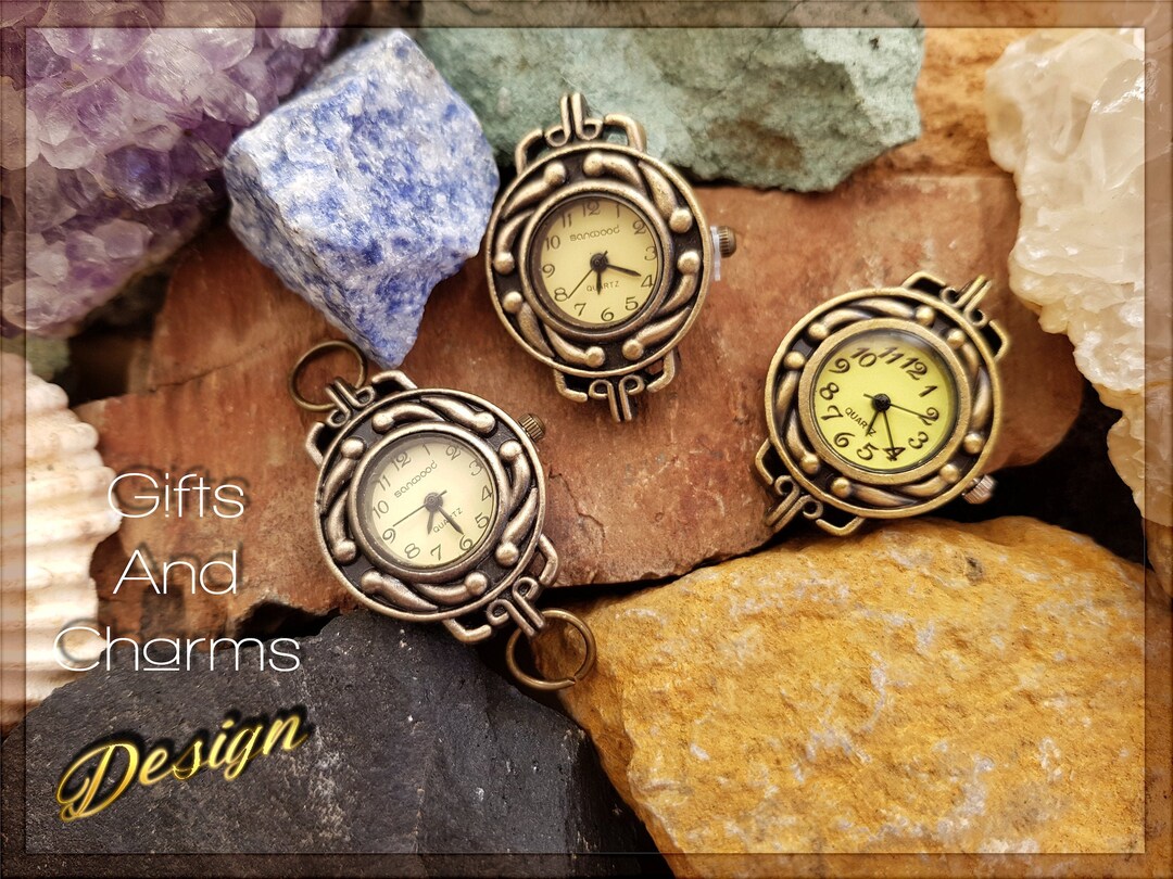 Watch Faces - Quartz, Vintage Style, Round Dial, New, Color Brass, DIY ...