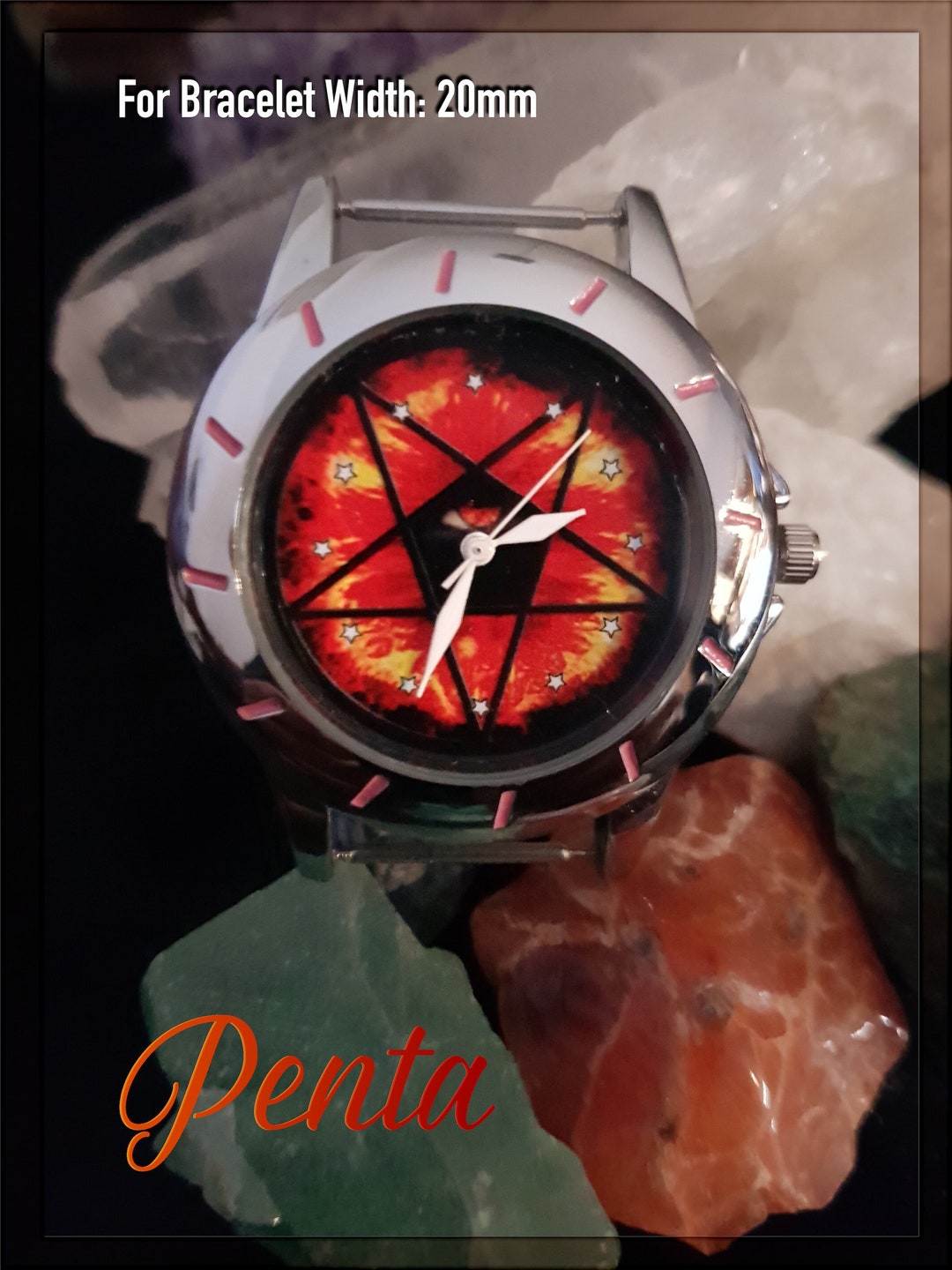 Watch Blank - "pentagram" - Quartz, New, Color Case Silver, DIY, Watch ...