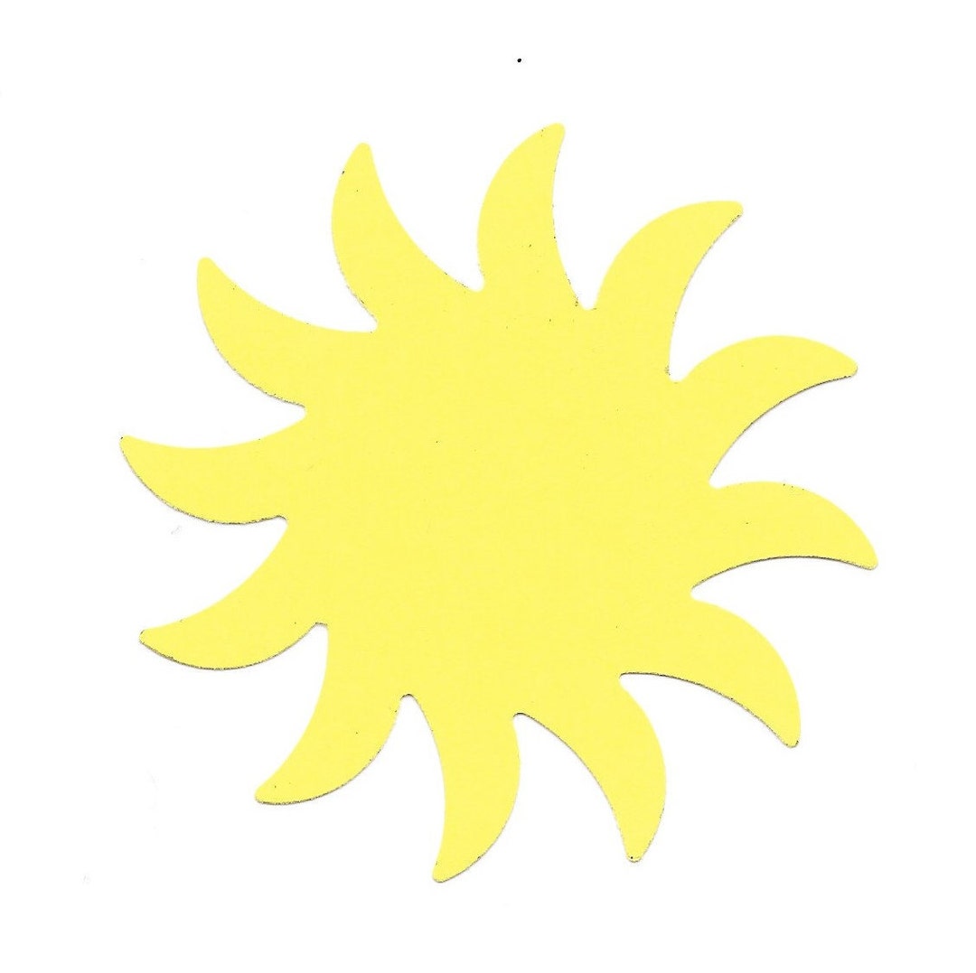 Sun-7.5cm-large-cut-outs-cardboard Label-card Topper-scrapbooking ...
