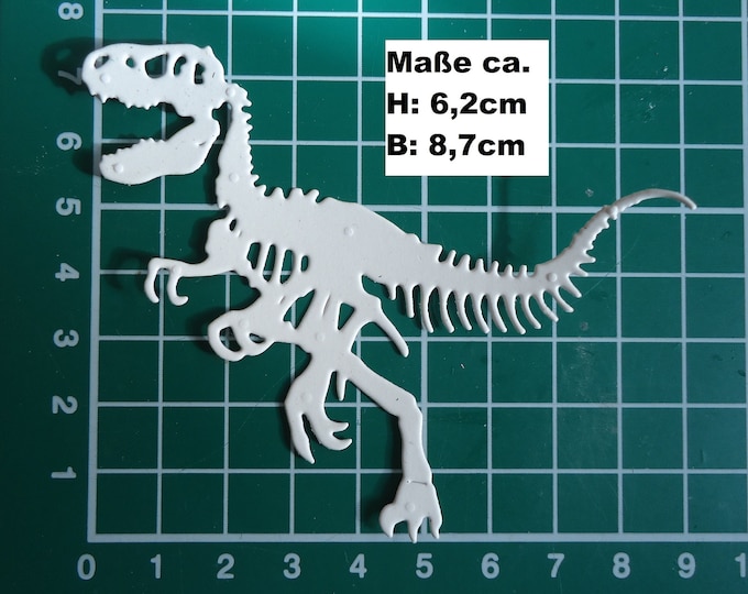 Dinosaur Skeleton T-rex Die Cuts Construction Paper Cardboard Card ...