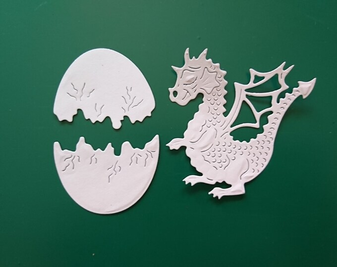 Dragon Egg Embossing 3-part Set-punched Parts-construction Paper ...