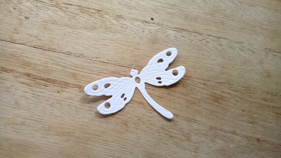 2 Piece Dragonfly Embossed Stamped Parts 220g Tone Cardboard | Etsy