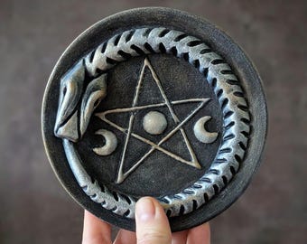 1950s Cast Iron Pentacle or Pentagram Star Tabletop or Wall Hanging ...