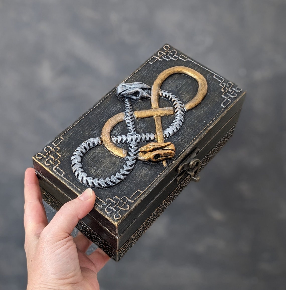 Ouroboros Tarot Card Box - Etsy