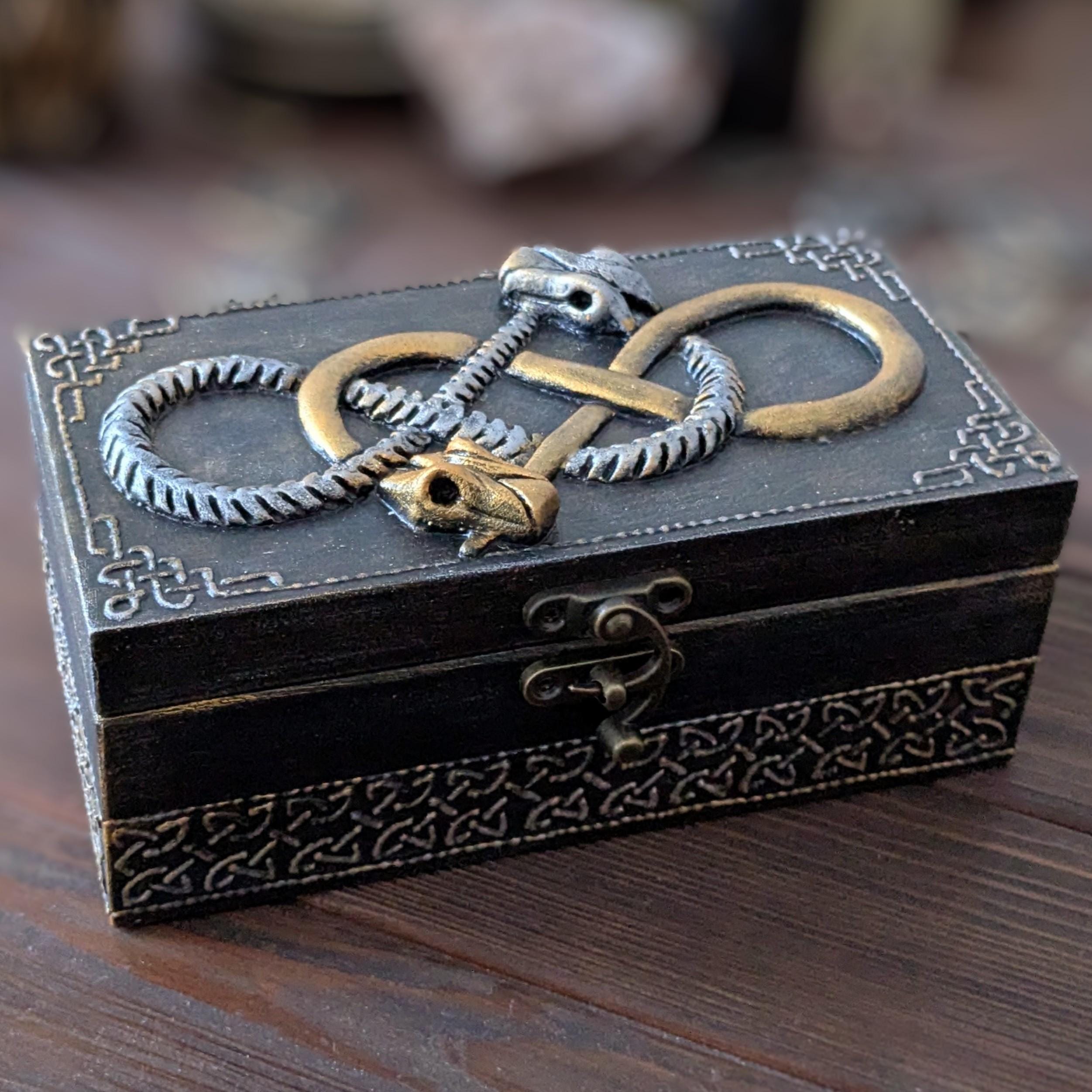 Ouroboros Tarot Card Box - Etsy