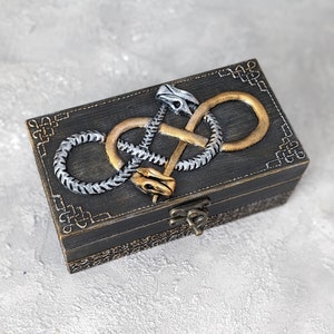 Ouroboros Tarot Card Box - Etsy