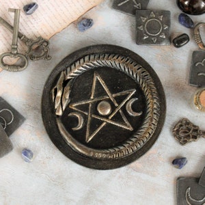Ouroboros Pentagram Altar Pentacle Plate - Etsy